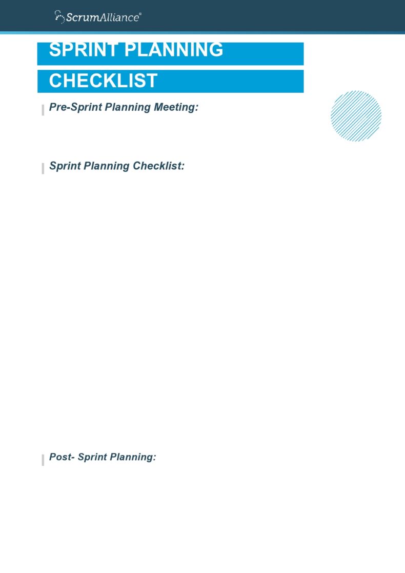 36 Great Sprint Planning Templates (Free Download)