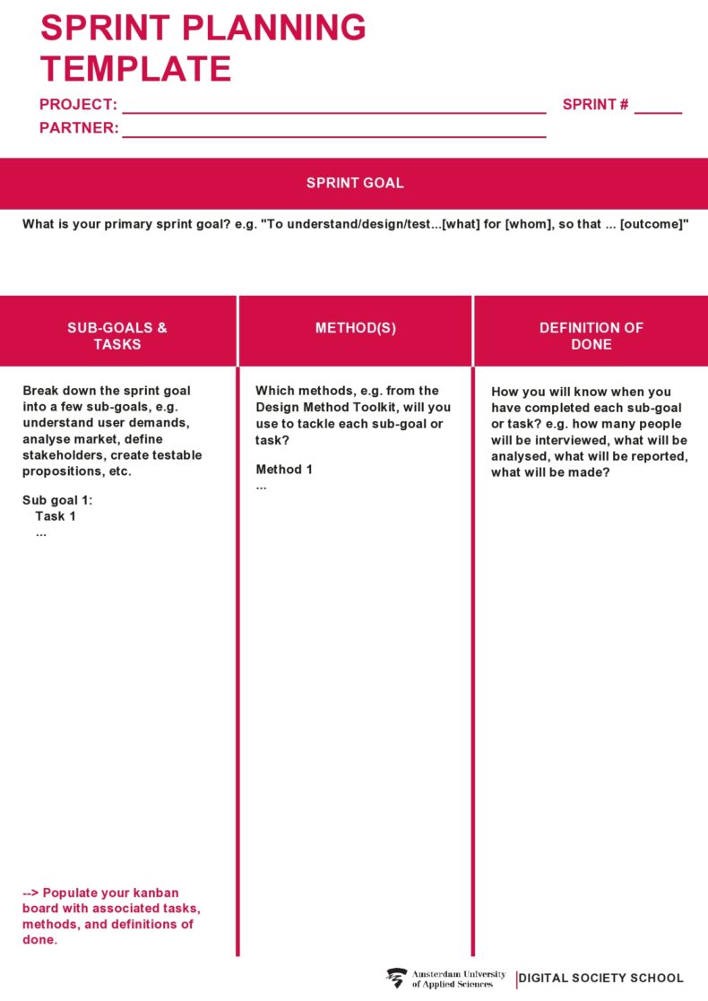 36 Great Sprint Planning Templates (Free Download)