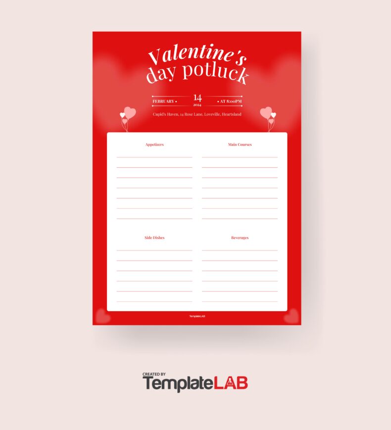 18 Best Potluck Sign-up Sheets (For Any Occasion) ᐅ TemplateLab