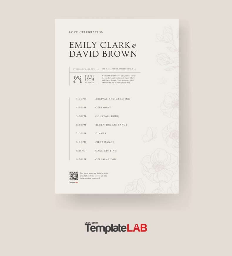41 Printable Wedding Program Examples & Templates