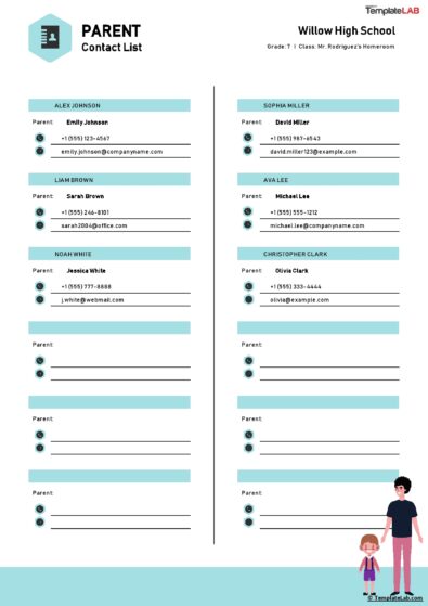 48 Phone & Email Contact List Templates [Word, Excel, PDF]