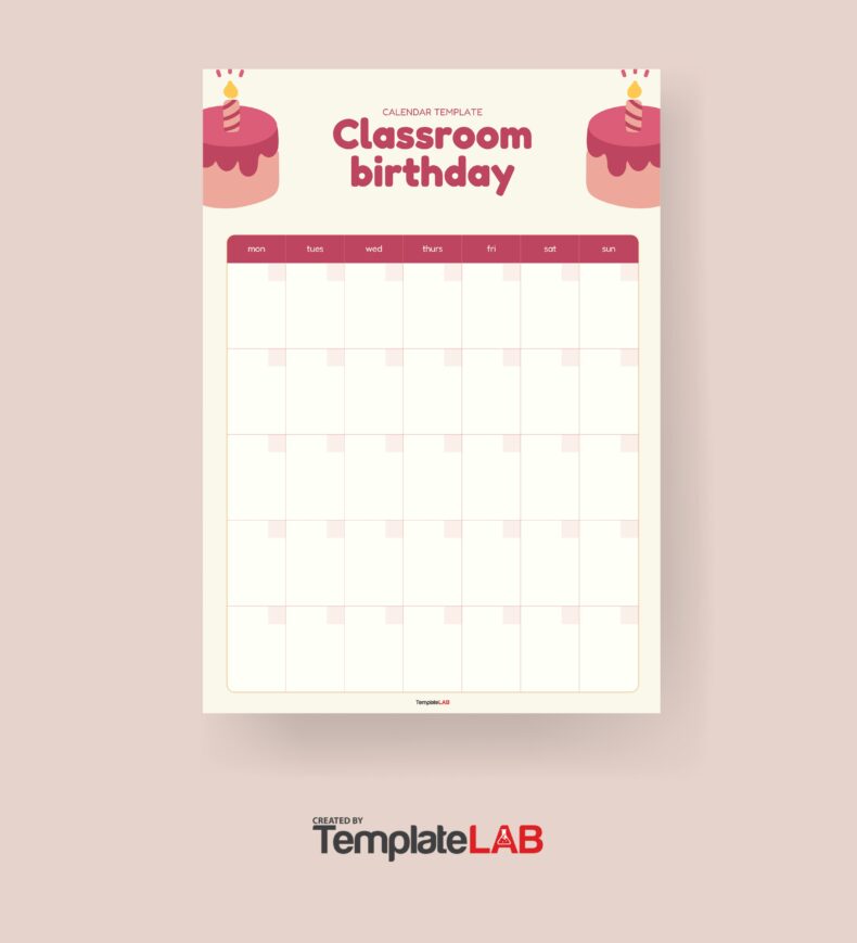 43 Editable Birthday Calendar Templates (100% Free)