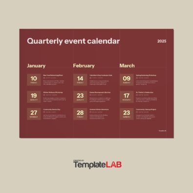 39 Free Event Calendar Templates {Monthly / Yearly}