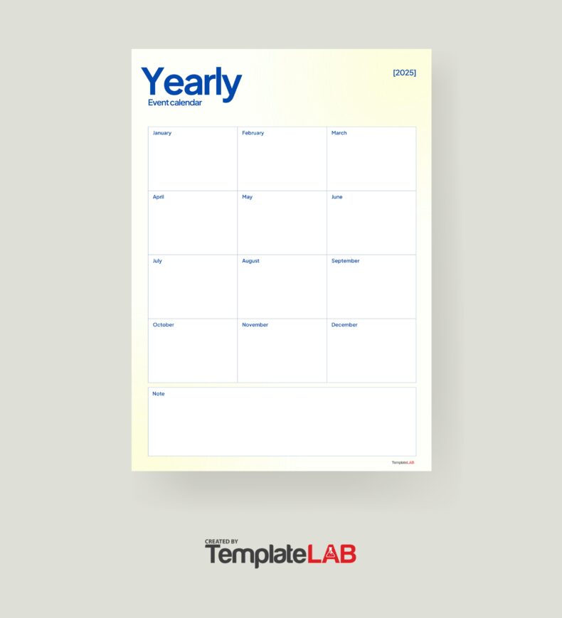 39 Free Event Calendar Templates {Monthly / Yearly}