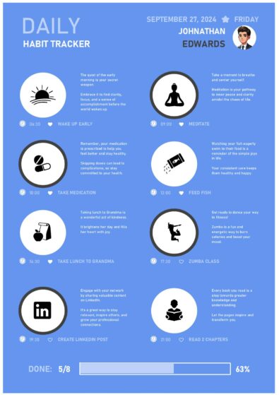 39 Free Habit Tracker Templates [Daily, Weekly, Monthly] ᐅ TemplateLab