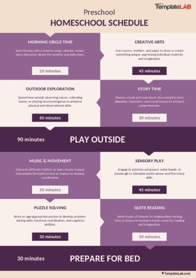 44 Editable Homeschool Schedule Templates [FREE]