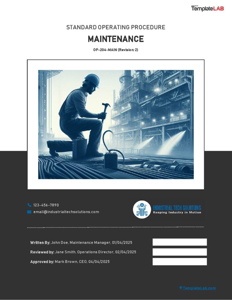 48 Best Standard Operating Procedure (SOP) Templates