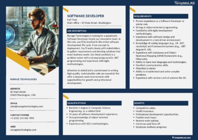 48 Free Job Description Templates & Examples [Word, PDF]