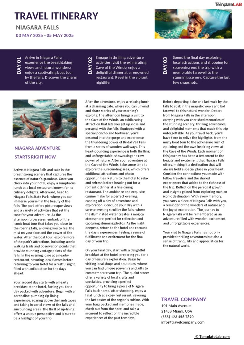 16 Best Travel Itinerary Templates [Word, Excel, PDF]