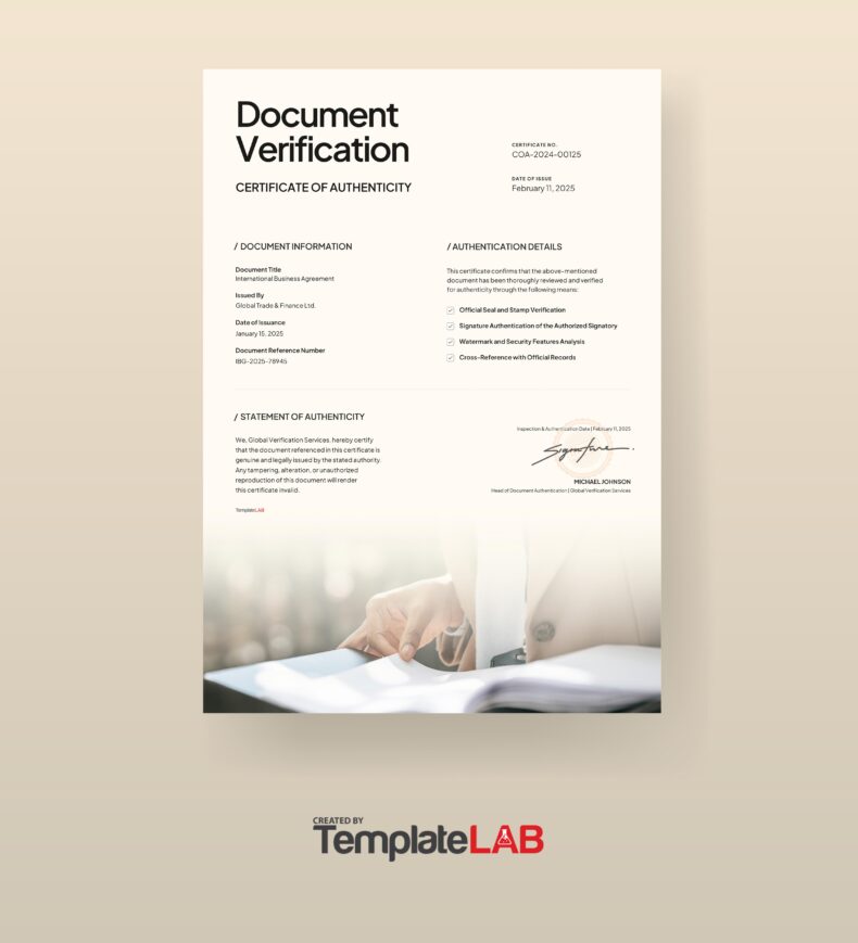 18 Free Certificate of Authenticity Templates [Art + More]
