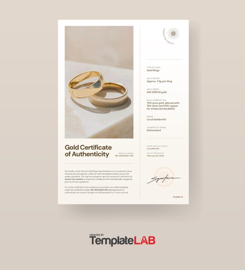 18 Free Certificate of Authenticity Templates [Art + More]