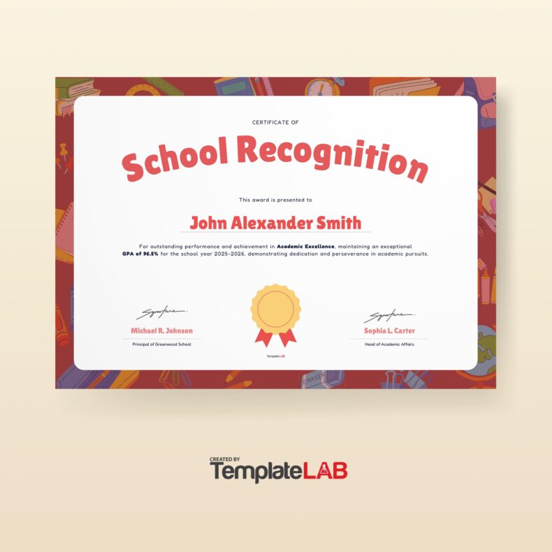 18 Printable Certificate of Recognition Templates [FREE] ᐅ TemplateLab