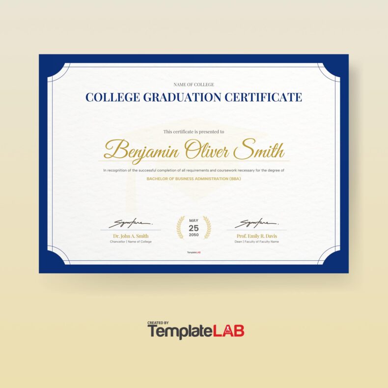 18 Free Graduation Certificate Templates [Printable] ᐅ TemplateLab