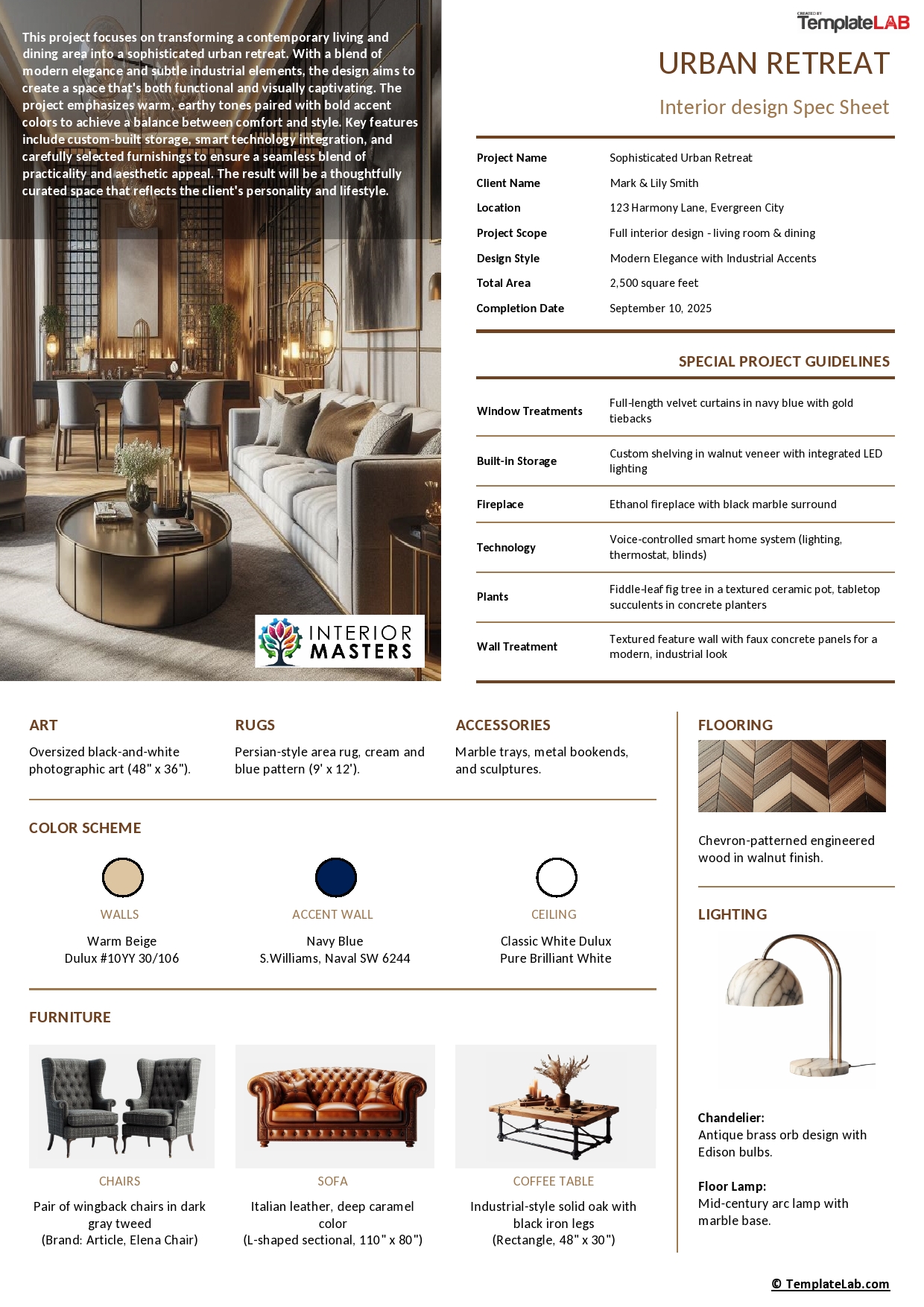 19 Useful Spec Sheet Templates (Construction, Product, Design...)