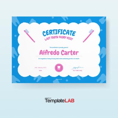 18 Printable Tooth Fairy Certificates [100% Free] ᐅ TemplateLab