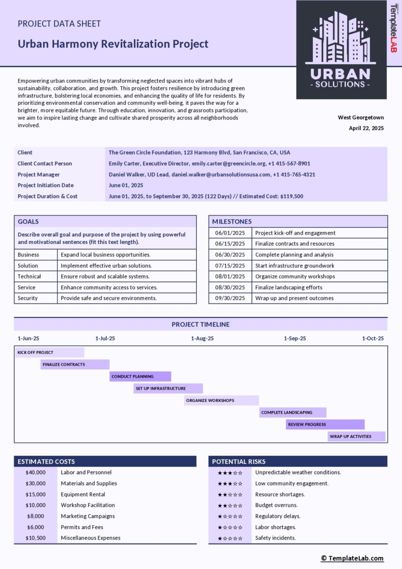 19 Useful Spec Sheet Templates (Construction, Product, Design...)