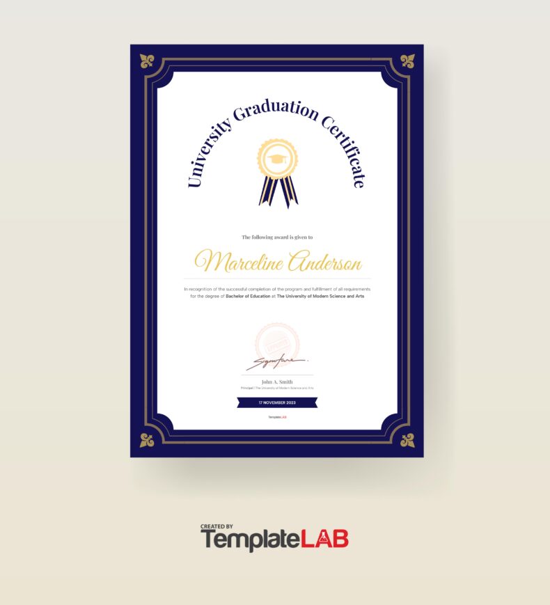 18 Free Graduation Certificate Templates [Printable] ᐅ TemplateLab
