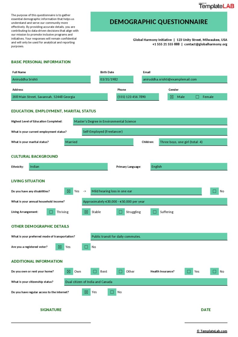 15 Free Questionnaire Templates (Word, PDF, Excel) ᐅ TemplateLab