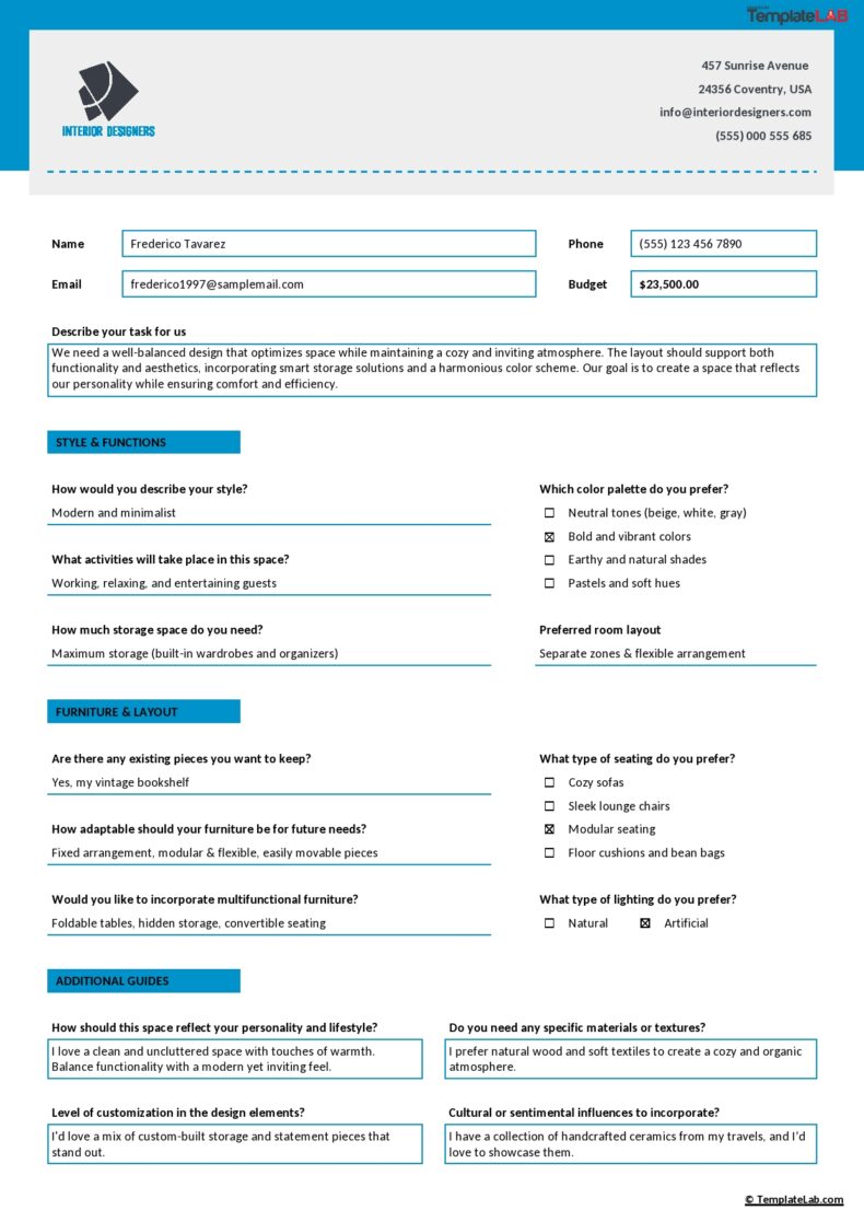 15 Free Questionnaire Templates (Word, PDF, Excel) ᐅ TemplateLab