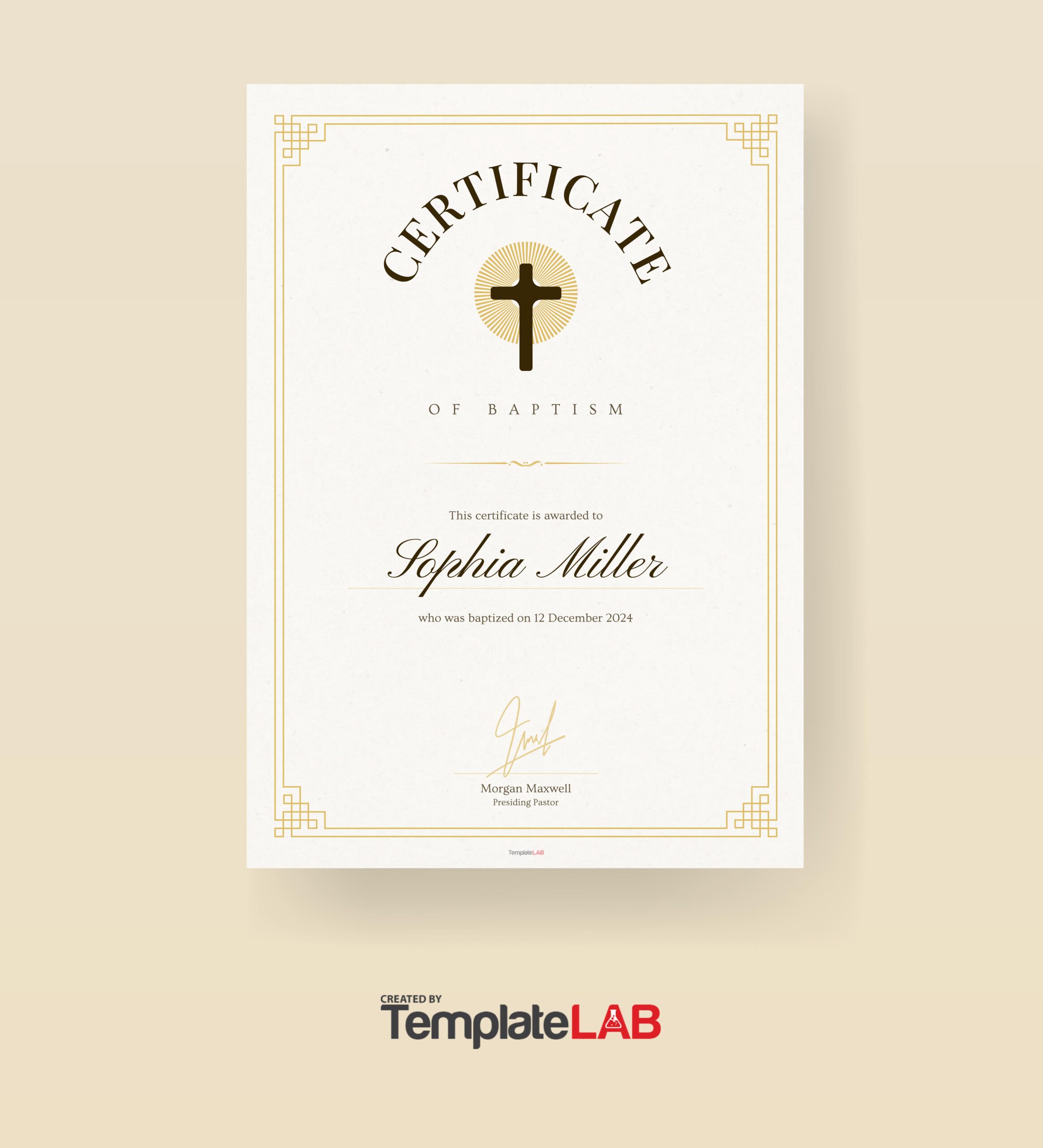 18 Fillable Baptism Certificate Templates [Word, PDF, PPT]