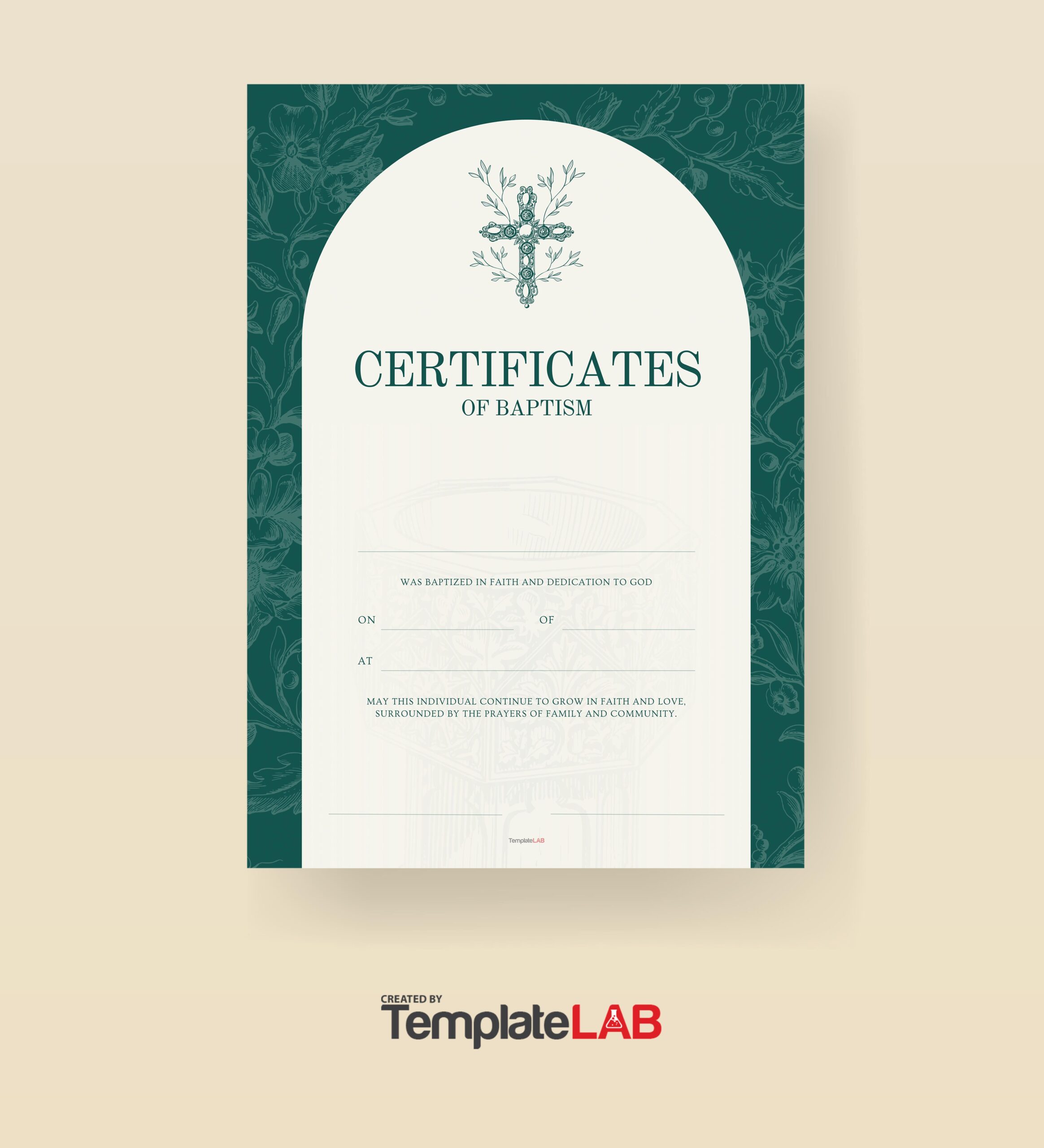 18 Fillable Baptism Certificate Templates [Word, PDF, PPT]