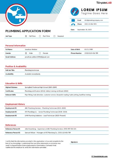 56 Free Employment & Job Application Form Templates [Printable] ᐅ ...