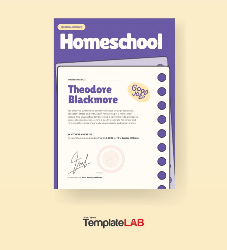 18 Printable Honor Roll Certificate Templates [100% Editable]