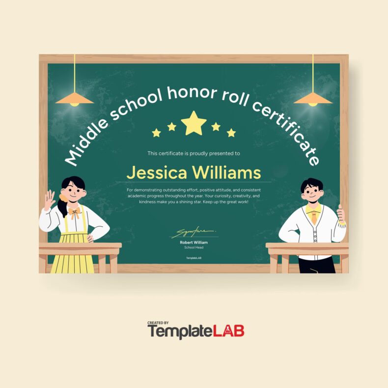 18 Printable Honor Roll Certificate Templates [100% Editable]