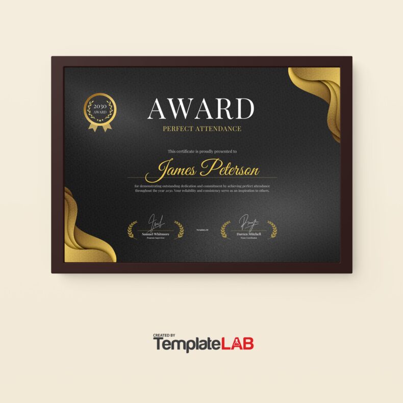 18 Great Perfect Attendance Award Templates [Word, PDF, PPTX]