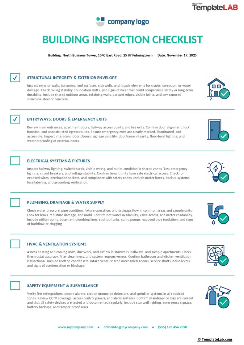 30+ Printable Home Inspection Checklists (Word, PDF, Excel)
