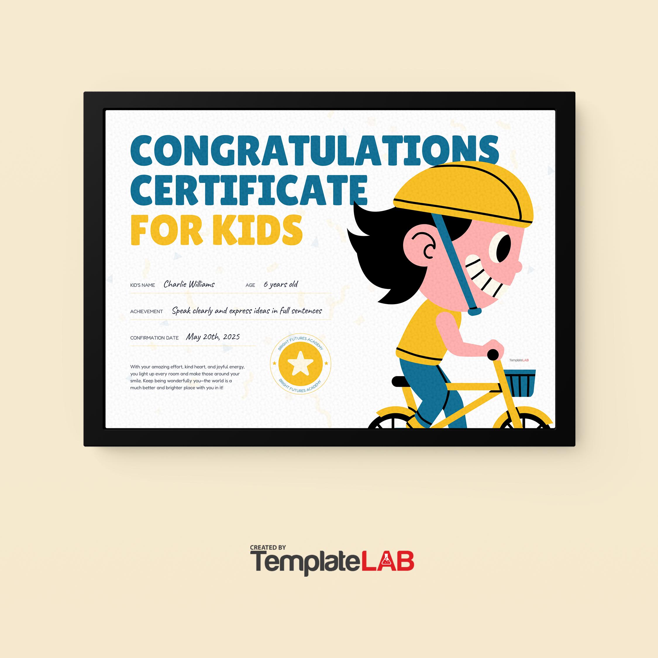 18 Free Congratulations Certificate Templates [Word, PDF] ᐅ TemplateLab
