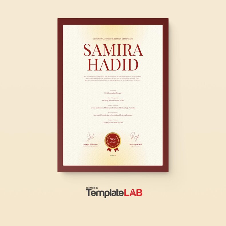 18 Free Congratulations Certificate Templates [Word, PDF] ᐅ TemplateLab