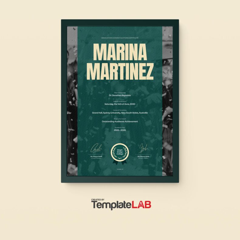18 Free Congratulations Certificate Templates [Word, PDF] ᐅ TemplateLab