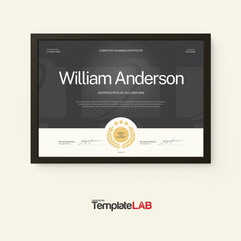 18 Editable Training Certificate Templates [Word, PDF, PPTX]