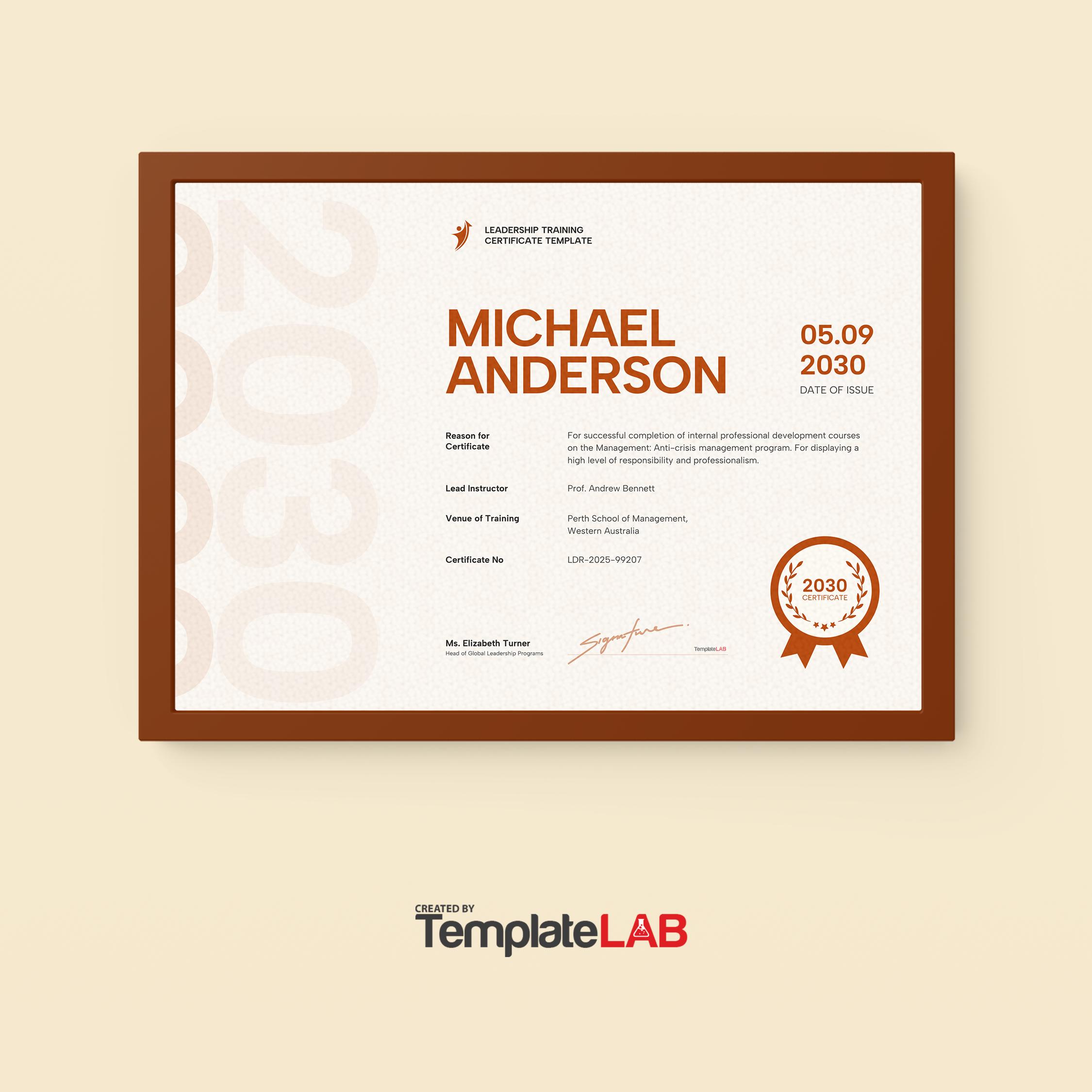 18 Editable Training Certificate Templates [Word, PDF, PPTX]