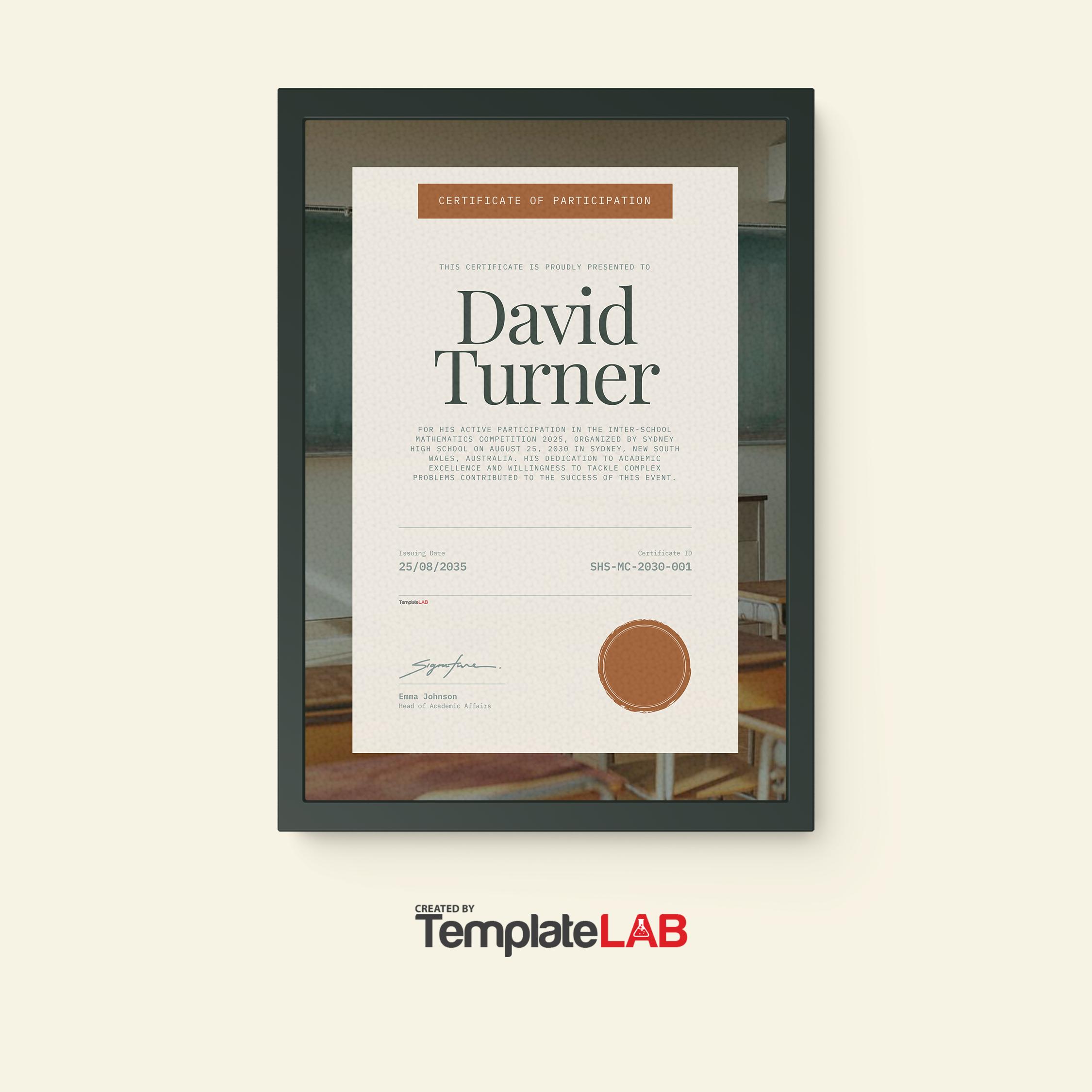 18 Free Certificate of Participation Templates (PDF, Word, PPTX)