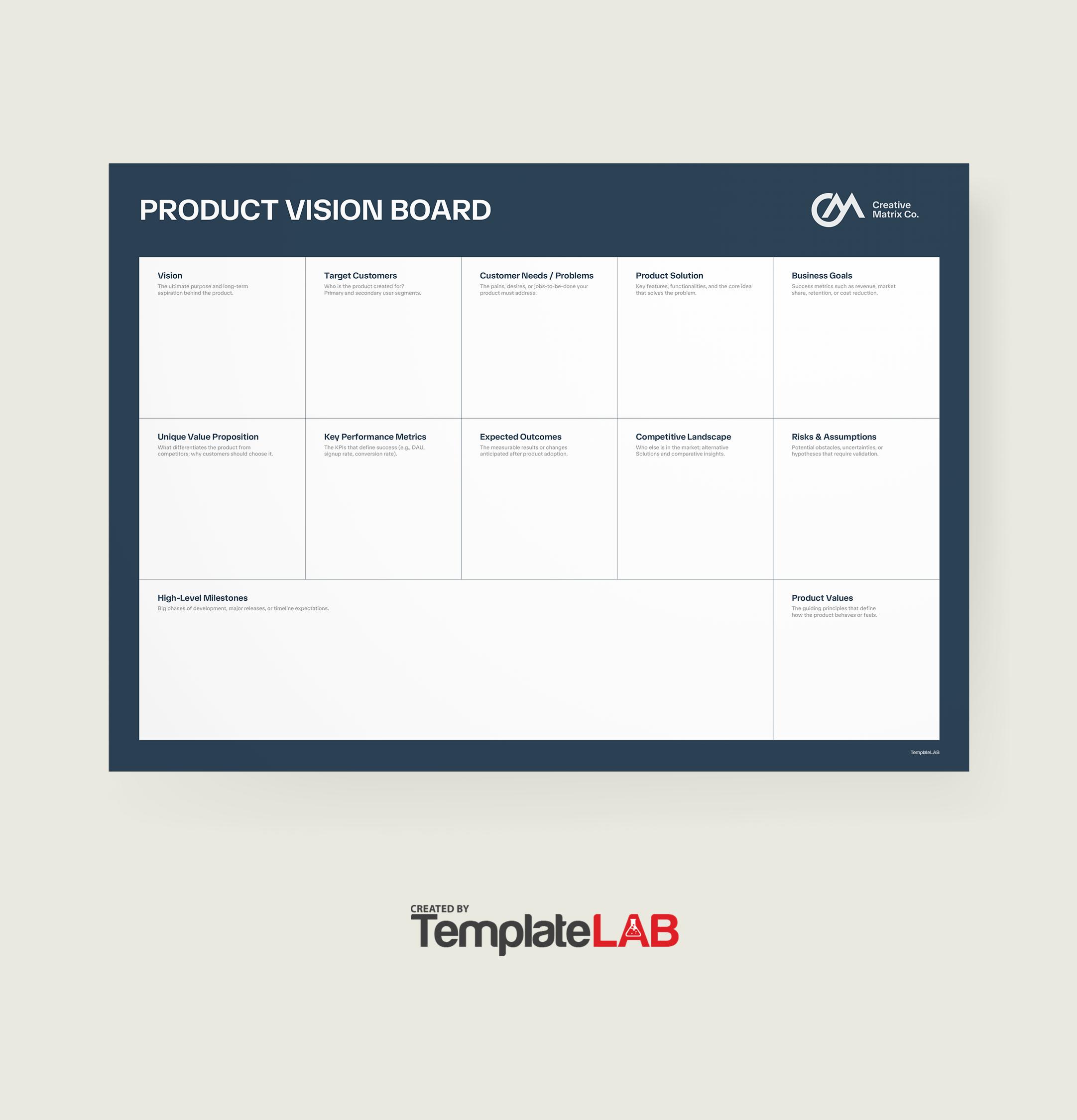 18 Printable Vision Board Templates (100% Free)