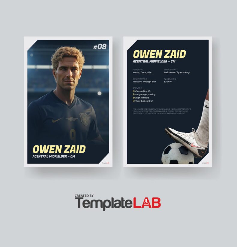 18 Printable Trading Card Templates (Baseball, Football, etc..) ᐅ ...