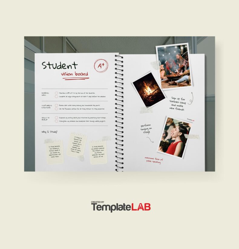 18 Printable Vision Board Templates (100% Free)