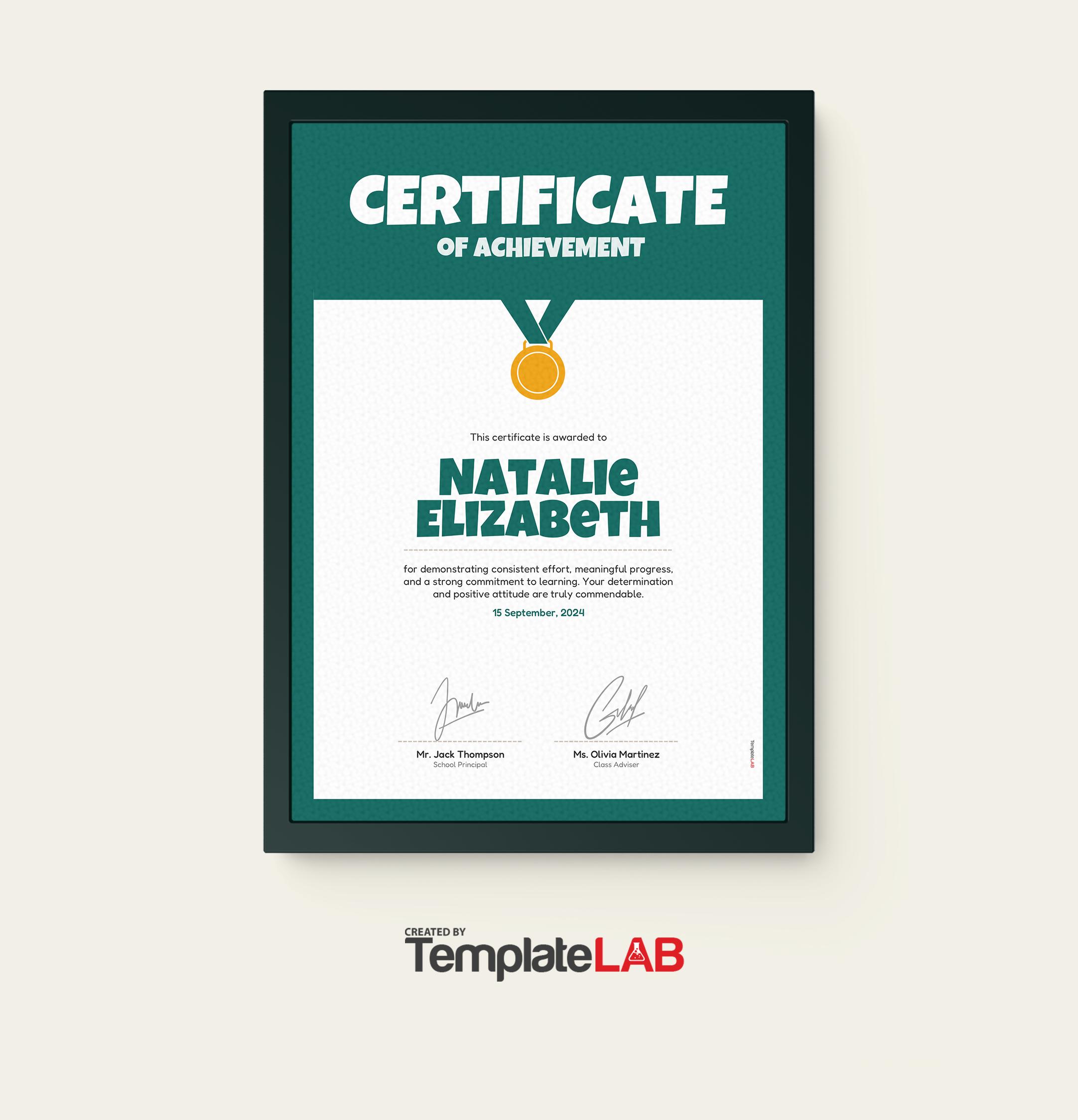 18 Free Certificate of Achievement Templates [Editable] ᐅ TemplateLab