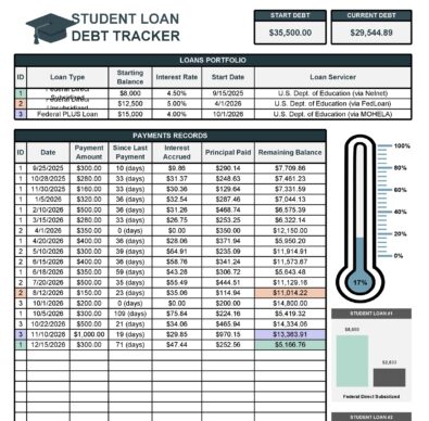 9 Printable Debt Tracker Templates [Excel] - TemplateLab