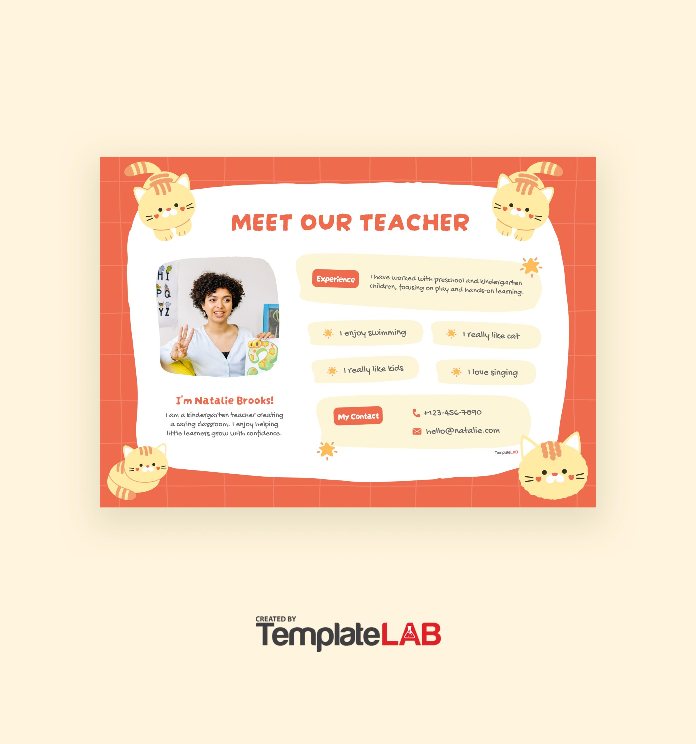 18 Free Meet the Teacher Template [100% Editable] ᐅ TemplateLab