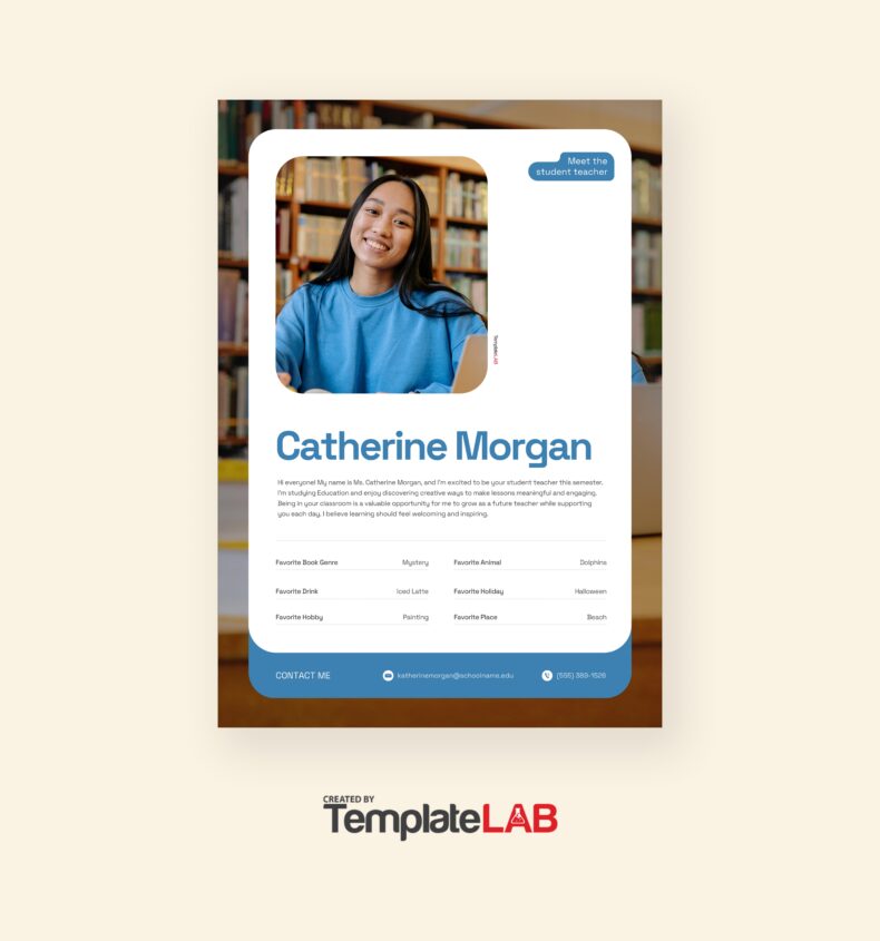 18 Free Meet the Teacher Template [100% Editable] ᐅ TemplateLab