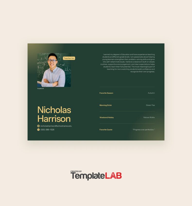 18 Free Meet the Teacher Template [100% Editable] ᐅ TemplateLab